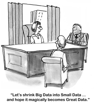 Humor: What should the analyst do with Big Data?