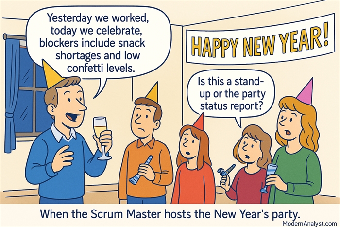 Humor: Scrum Master Hosting New Year's Party